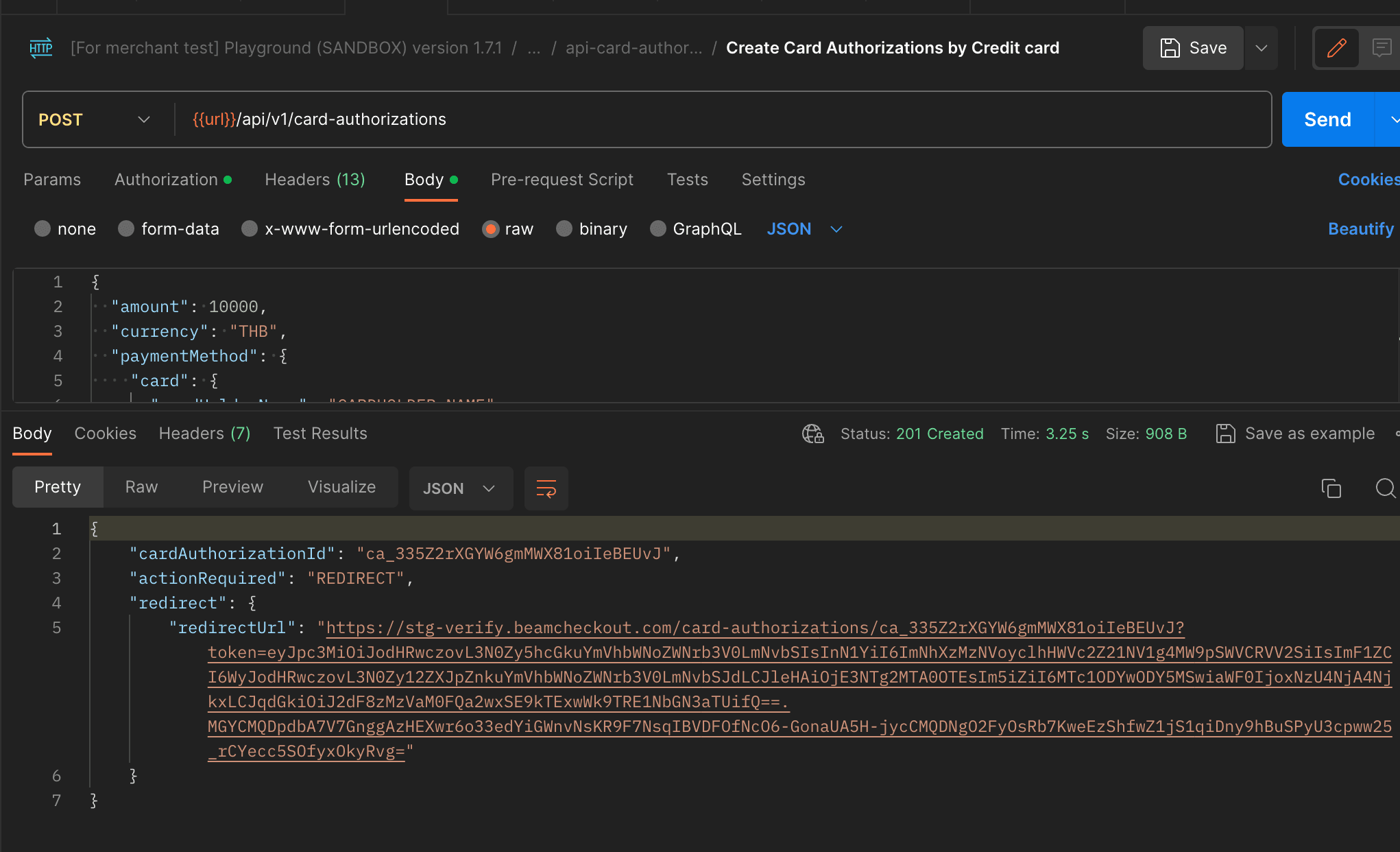 Card Authorizations API Integration Guide