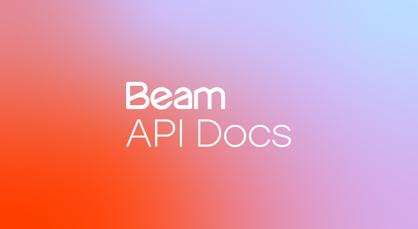Beam API Docs | For Developers